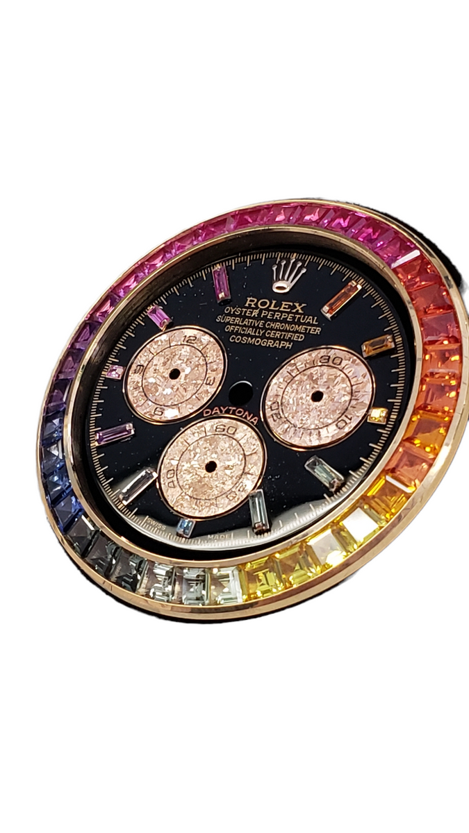 Rainbow Sapphire Bezel and Rainbow Dial, fits a Rolex Daytona – CDM ...
